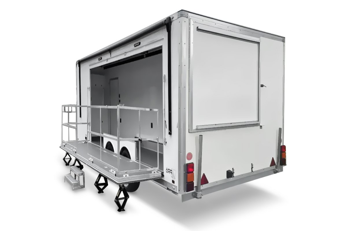 Fiberglass Mobile Exhibition Trailer - Composite Box